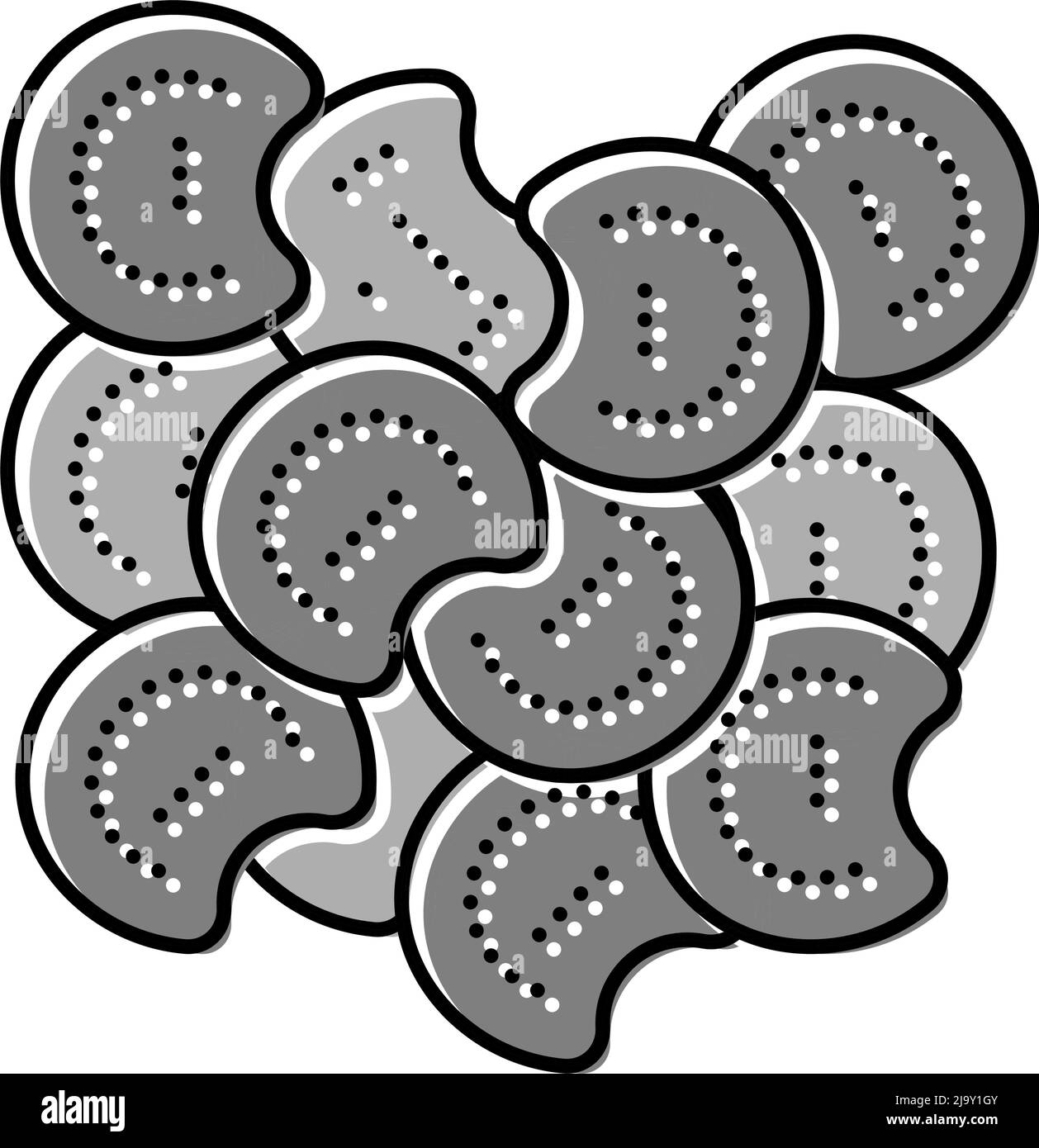 poppy seed color icon vector illustration Stock Vector Image & Art - Alamy