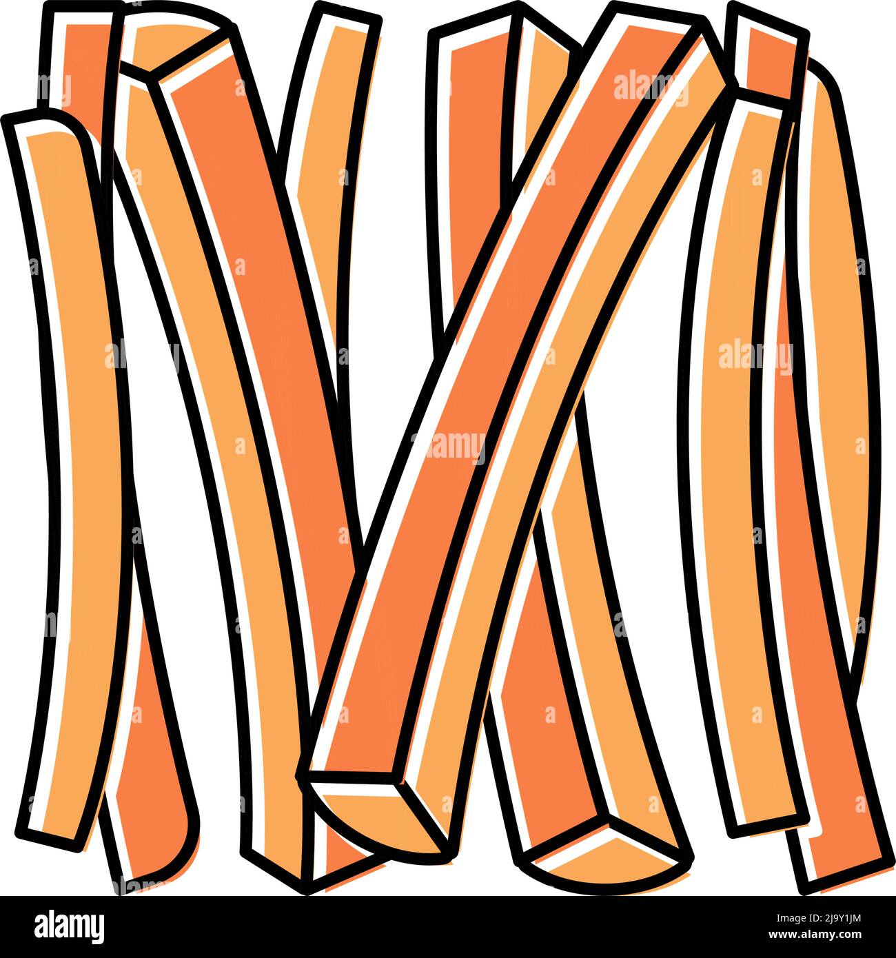 sticks carrot color icon vector illustration Stock Vector Image & Art ...