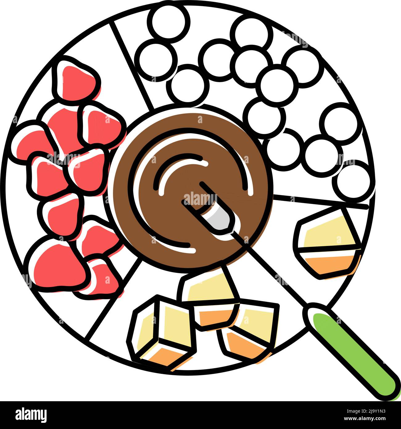 dishes fondue color icon vector illustration Stock Vector Image & Art ...