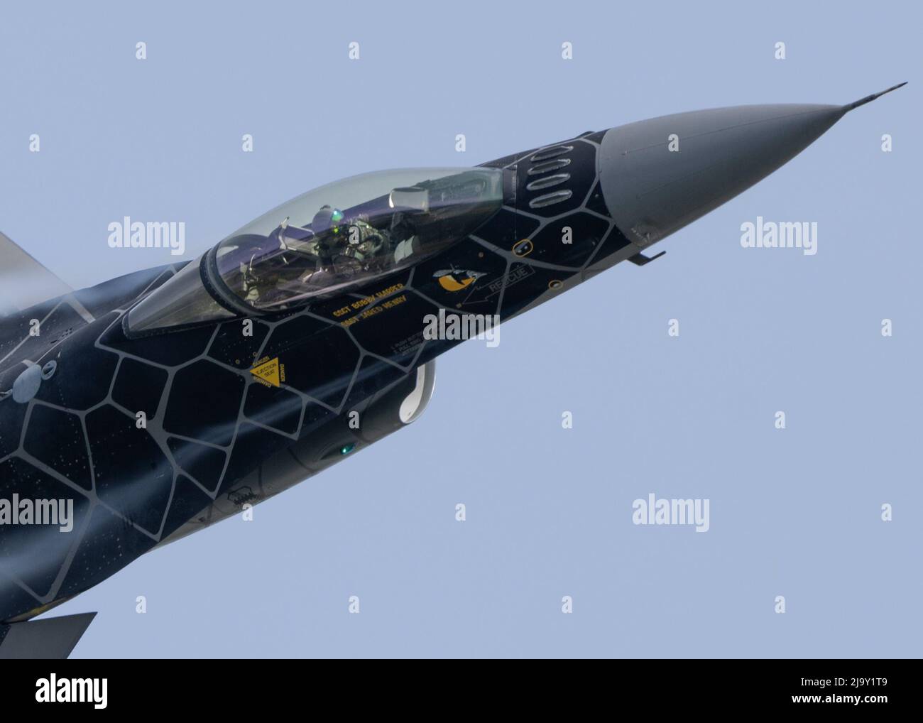 U.S. Air Force Capt. Aimee "Rebel" Fiedler, F-16 Viper Demonstration ...