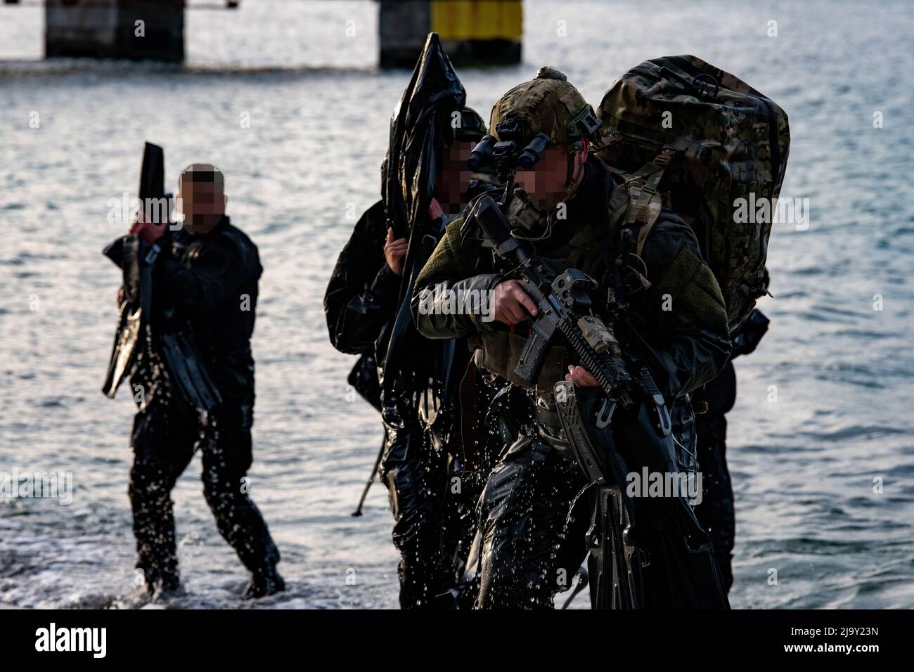 U.S. and Bulgarian Special Operation Forces (SOF) conduct an over-the ...