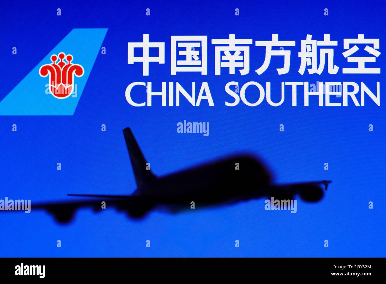 Brazil. 25th May, 2022. In this photo illustration, the China Southern ...