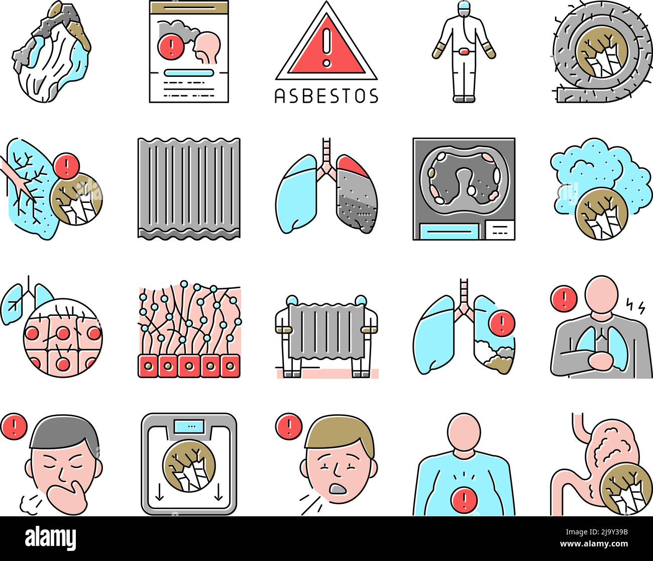 Danger health hazard asbestos Stock Vector Images - Alamy