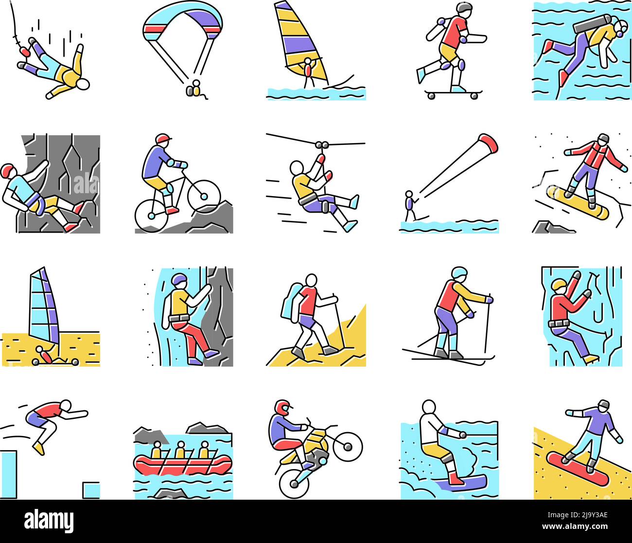 Pack biking Stock Vector Images - Alamy