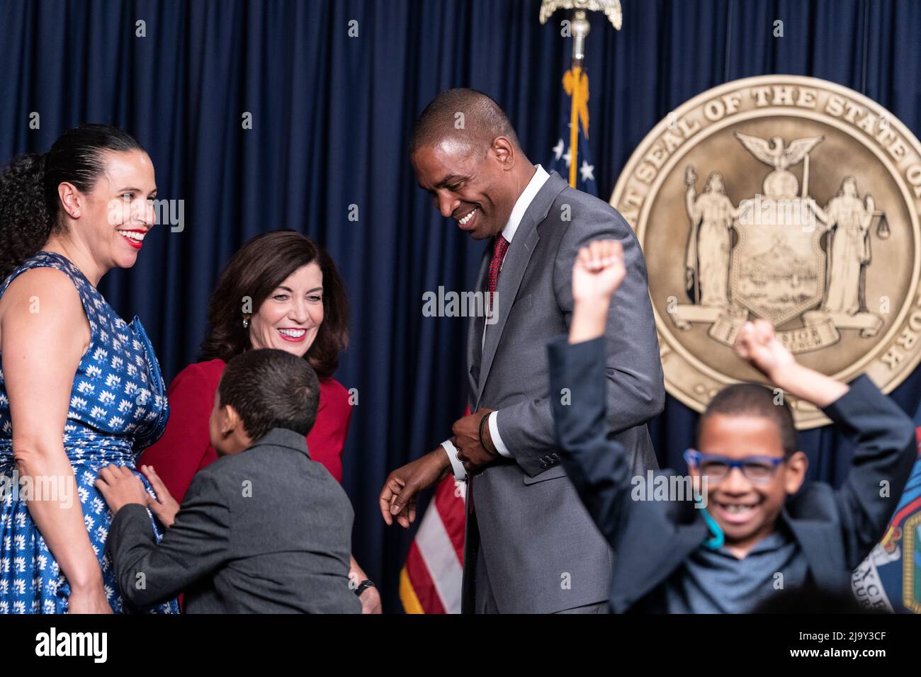 New York, NY - May 25, 2022: Antonio Delgado sworn in as New York State ...