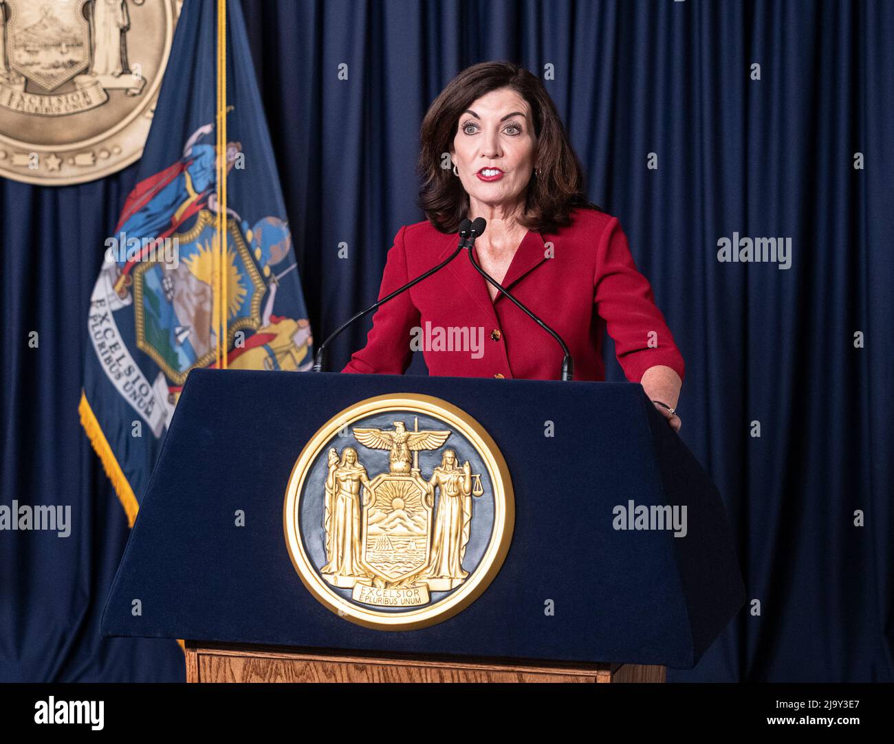 Governor Kathy Hochul Speaks During Antonio Delgado Swearing In