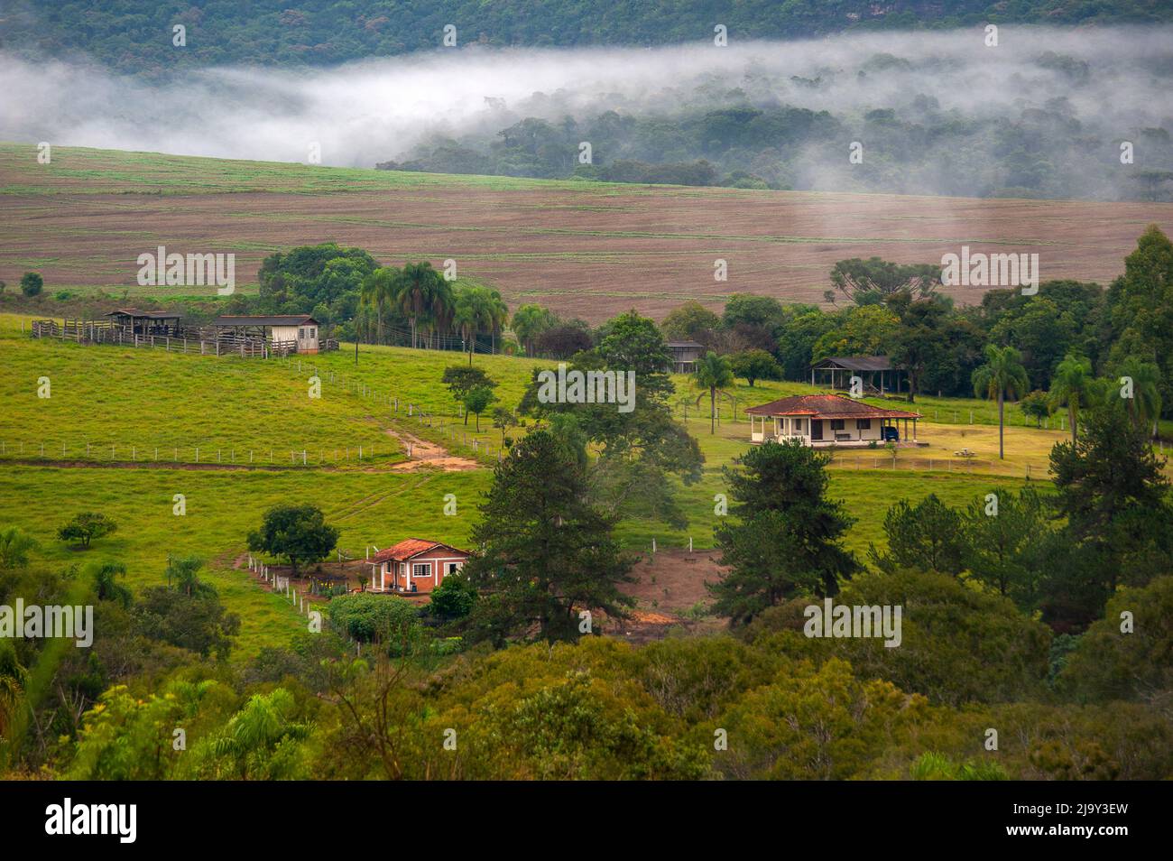 Farms at a rural area of Sengés, Paraná, Brazil Stock Photo - Alamy