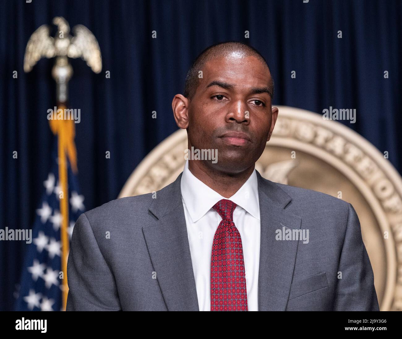 Antonio Delgado sworn in by judge Kevin Bryant as New York State ...