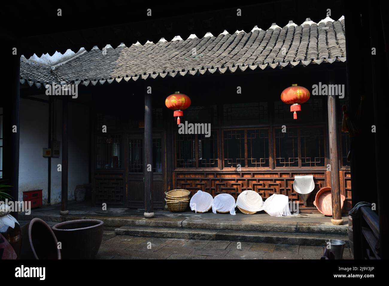 Traditional Chinese Residence at Zhouzhuang Water Town, Jiangsu ...