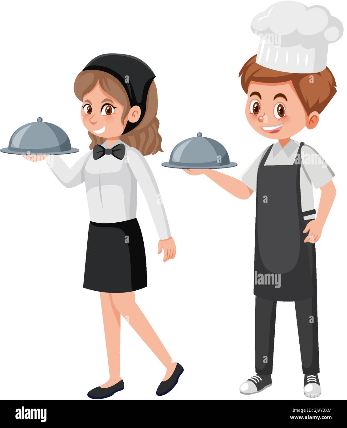 Waiter And Waitress Clipart Group Of People Waiters In The Restaurant