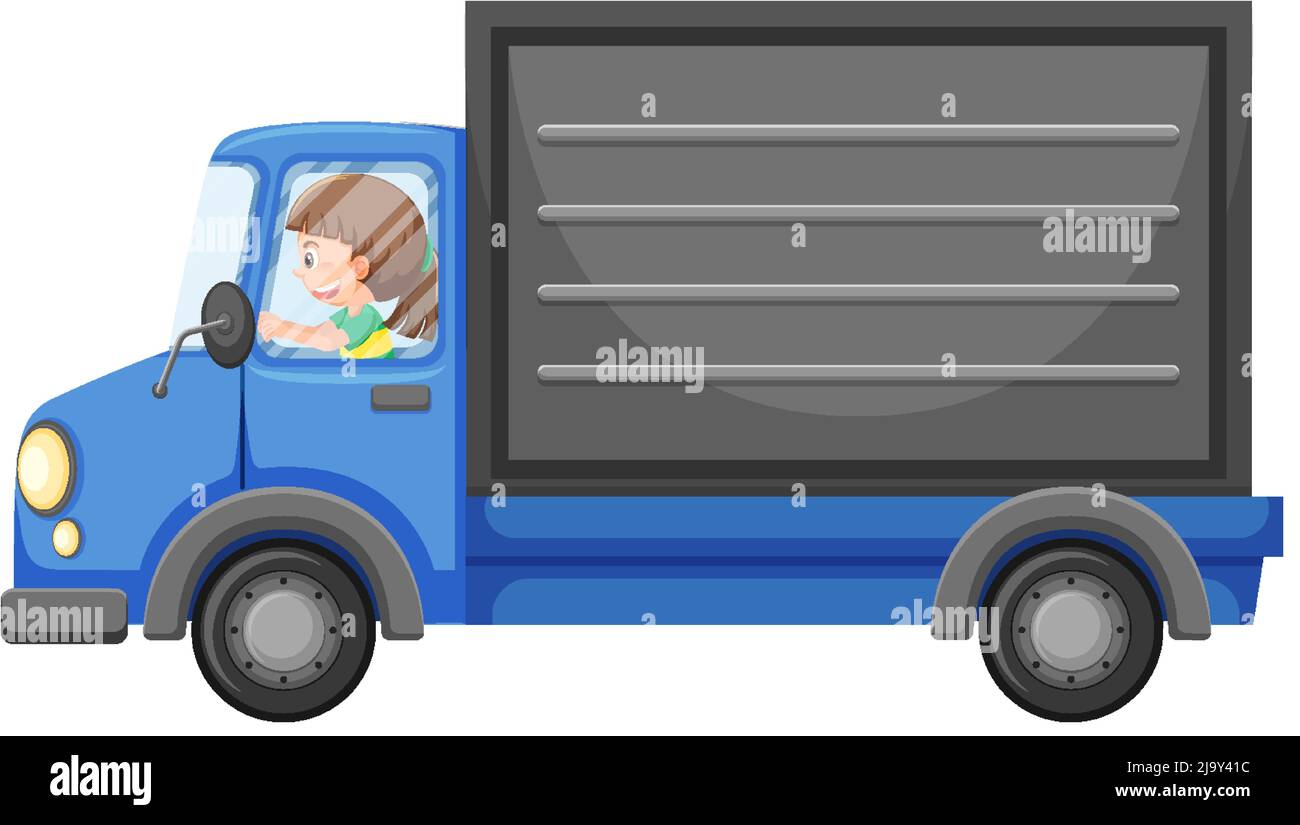 Clip art truck driver Cut Out Stock Images & Pictures - Alamy