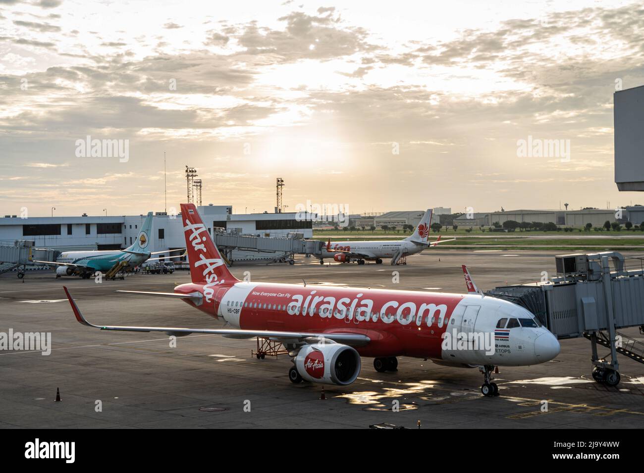 A commercial Airbus A320-200 aircraft for Thai AirAsia (FD) is seen ...
