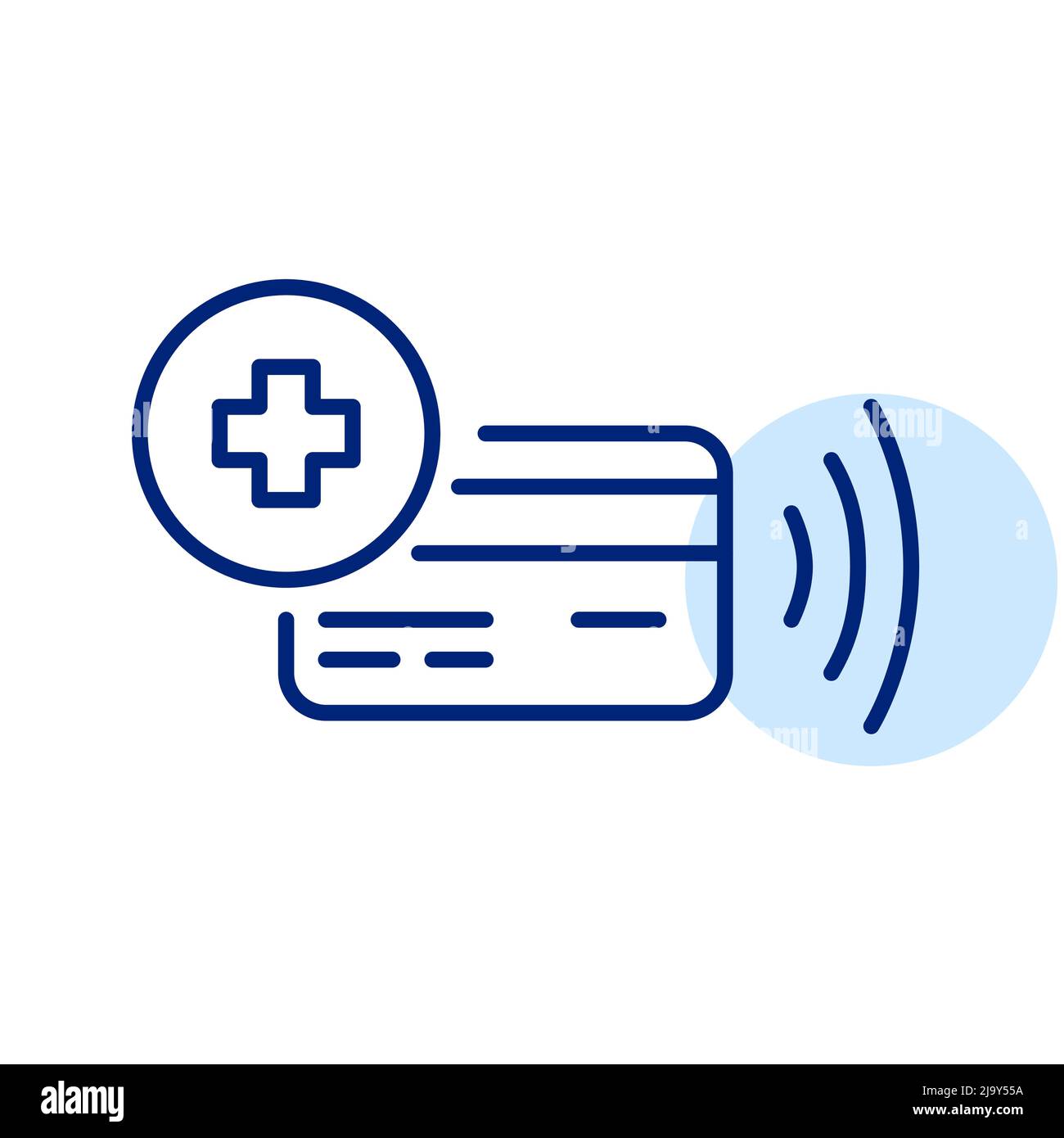 Healthcare insurance easy payment for hospital services. Pixel perfect ...