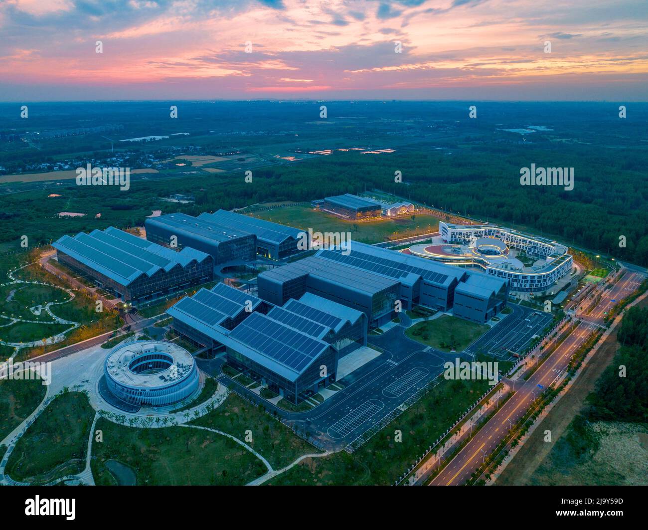 HEFEI, CHINA - MAY 22, 2022 - Aerial photo taken on May 22, 2022 shows ...