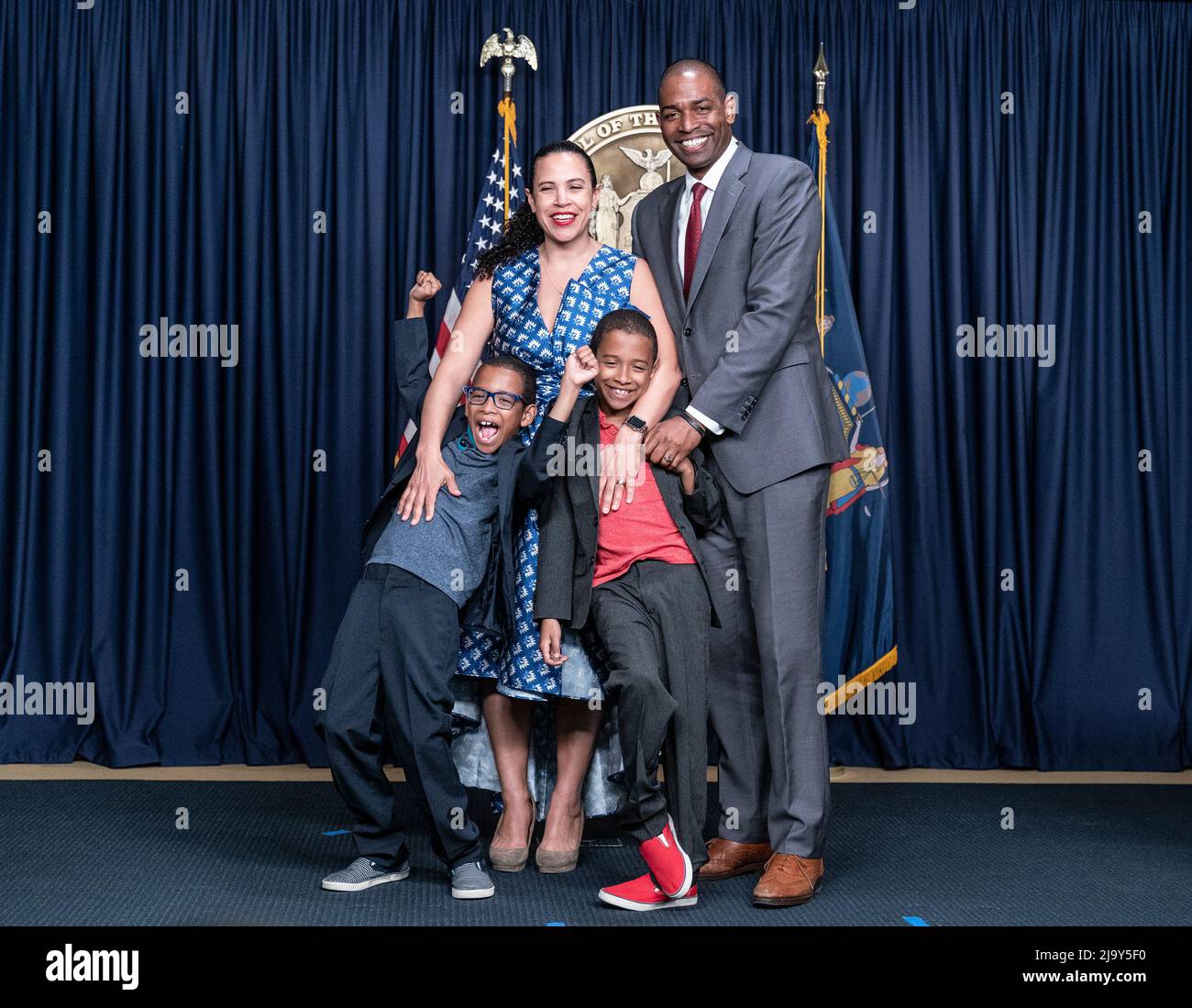 New York, New York, USA. 25th May, 2022. Antonio Delgado sworn in by ...