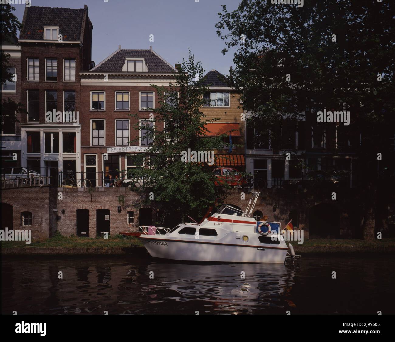 Landscape of Canal in Netherlands Stock Photo - Alamy