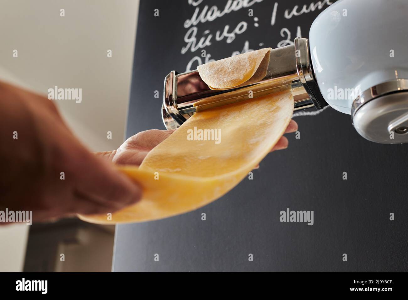 Making homemade pasta. The concept of healthy homemade food, Italian ...