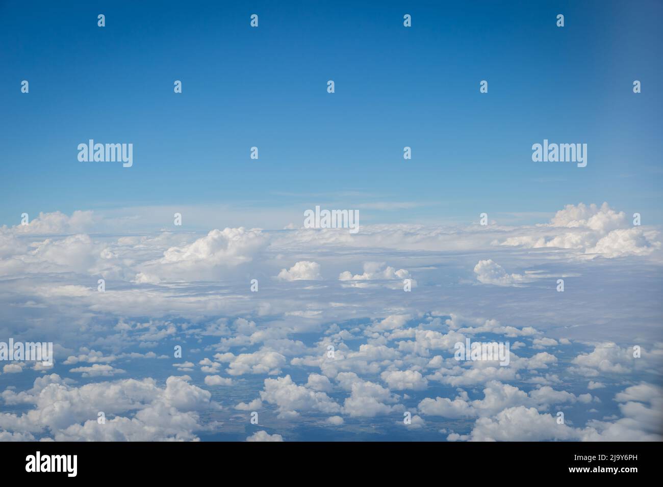sky and clouds view from airplan background Stock Photo - Alamy