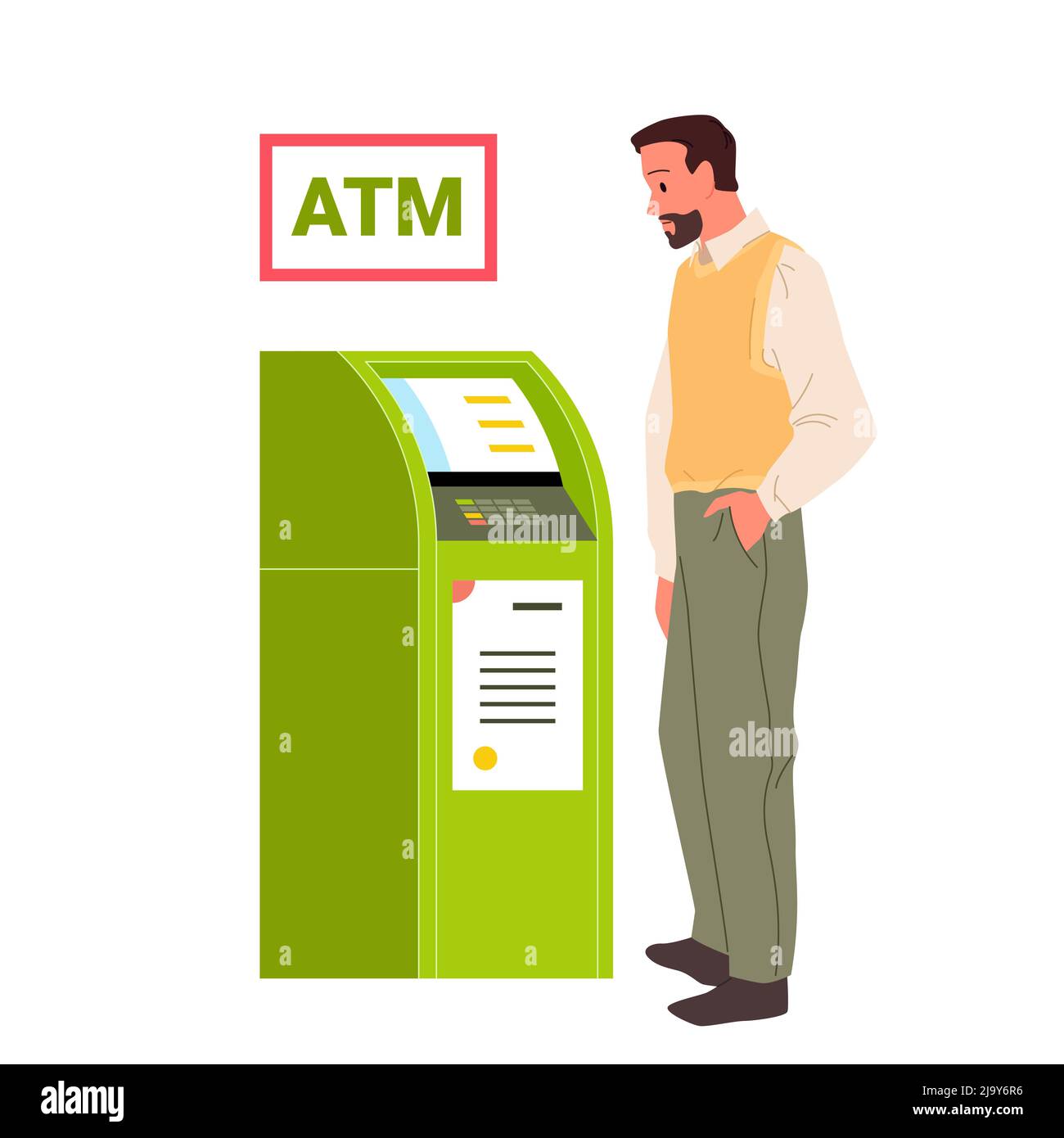 Bank counter cartoon hi-res stock photography and images - Alamy