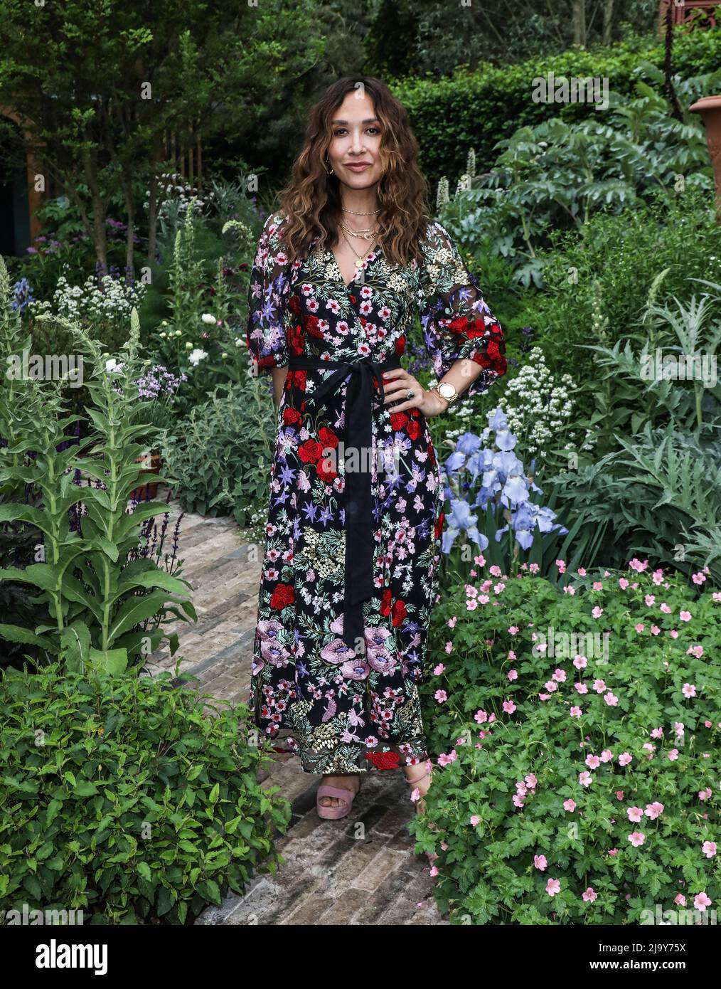 Myleene Klass attends press day at the RHS Chelsea Flower Show at The ...