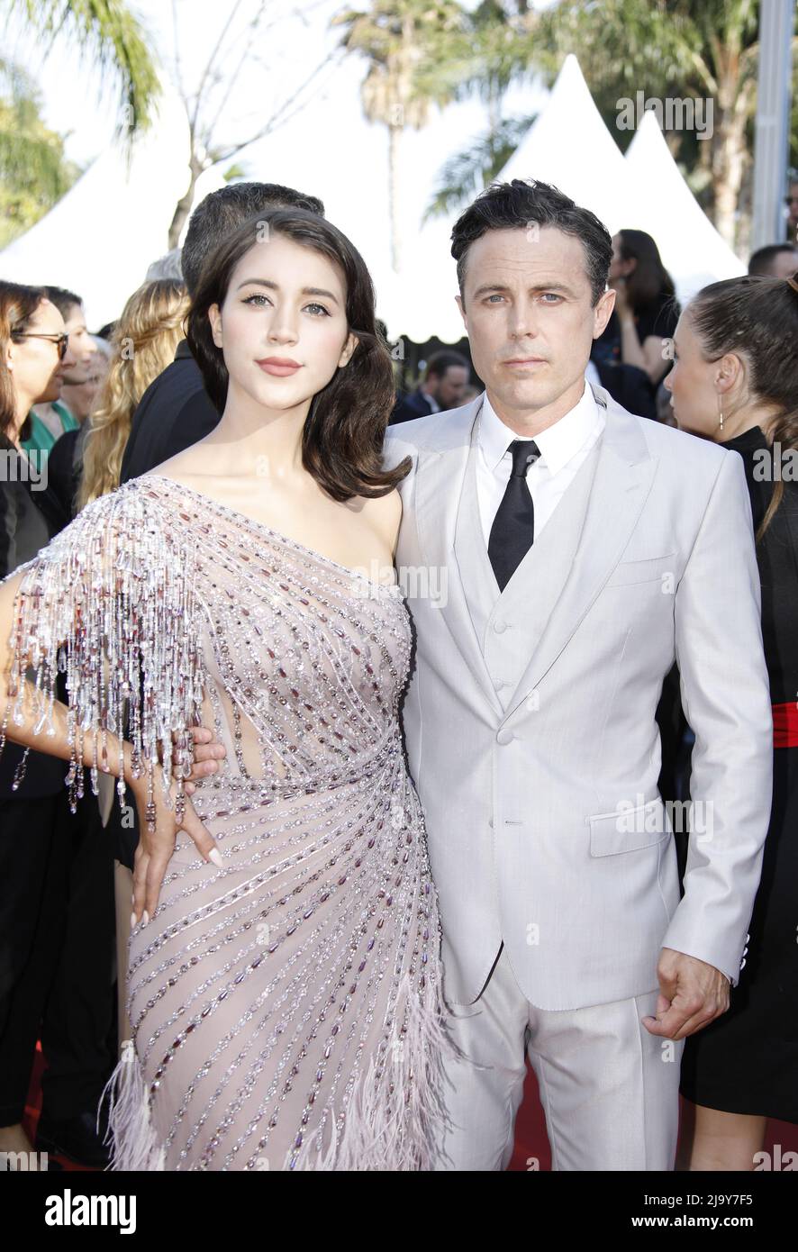 Caylee Cowan, Casey Affleck attends the screening of "Elvis" during the ...