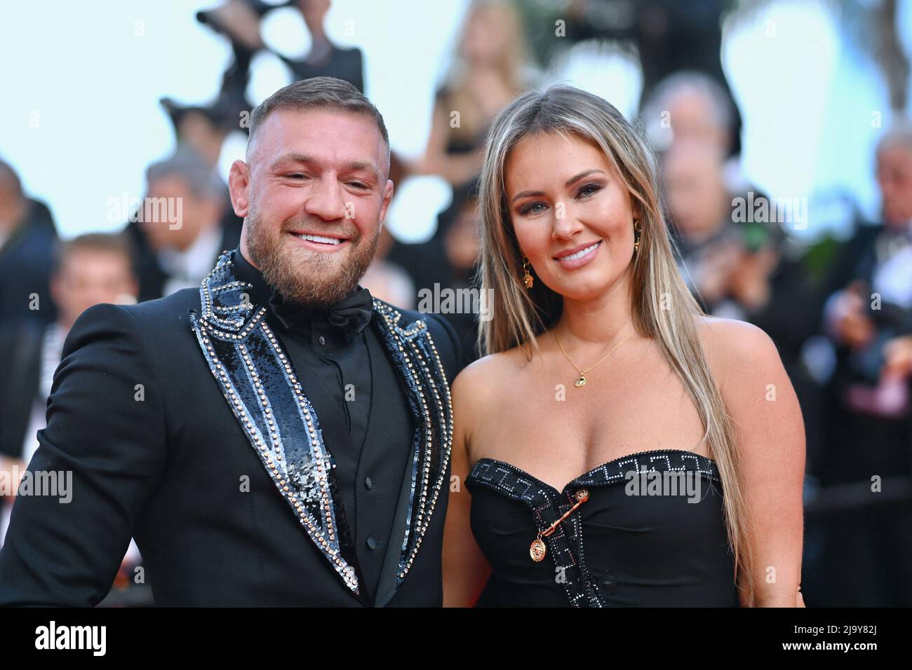 Dee Devlin and Conor McGregor attending the screening of Elvis during ...