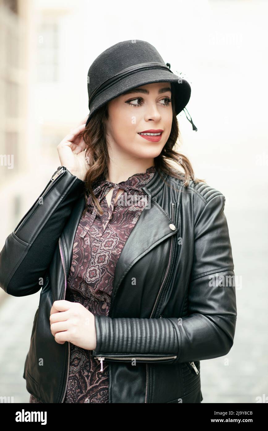 Person wearing red jacket hi-res stock photography and images - Alamy