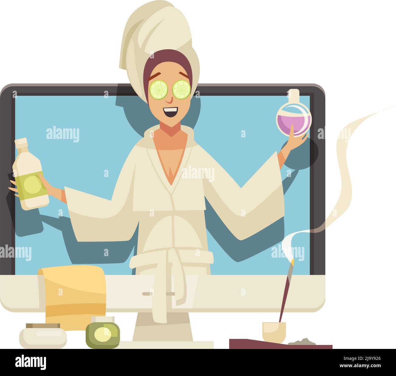 Live facial Stock Vector Images - Alamy