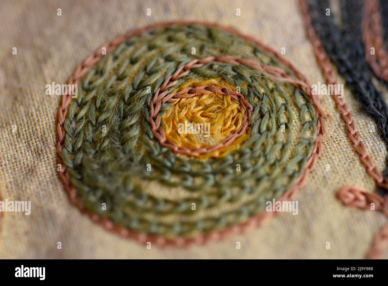 close up of decorative embroidery Stock Photo - Alamy