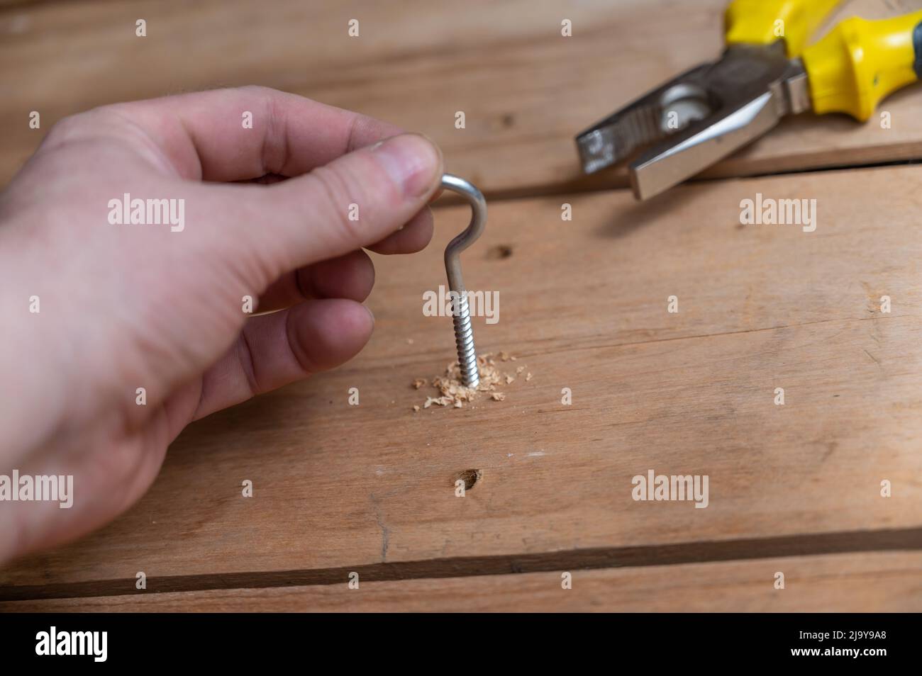 Dowel holes hi-res stock photography and images - Alamy