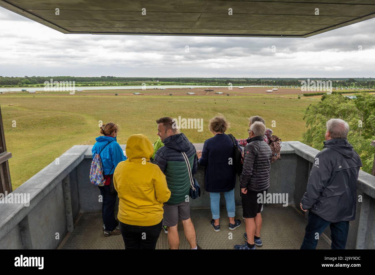 Viewing tower, Sutton Hoo Stock Photo - Alamy