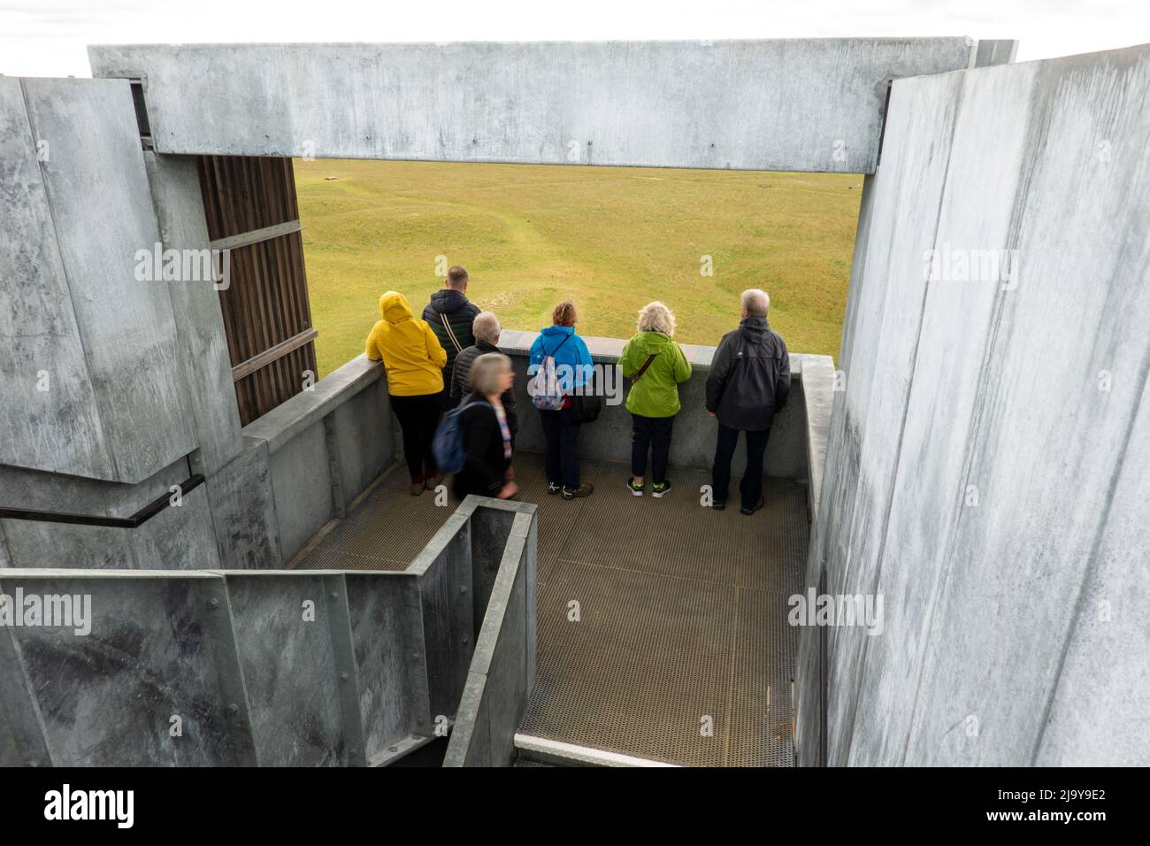 Viewing tower, Sutton Hoo Stock Photo - Alamy