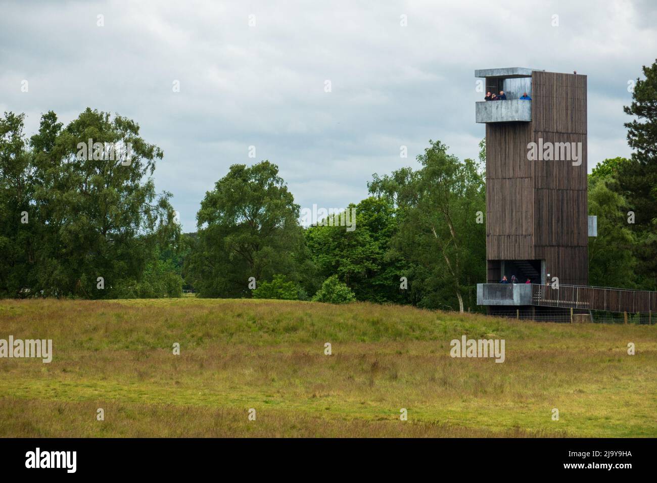 Viewing tower, Sutton Hoo Stock Photo - Alamy