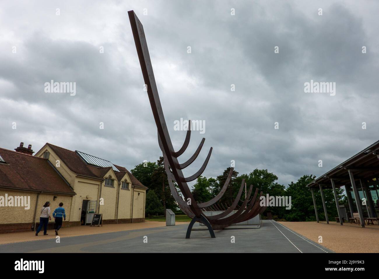 Ship Sculpture Sutton Hoo Stock Photo - Alamy