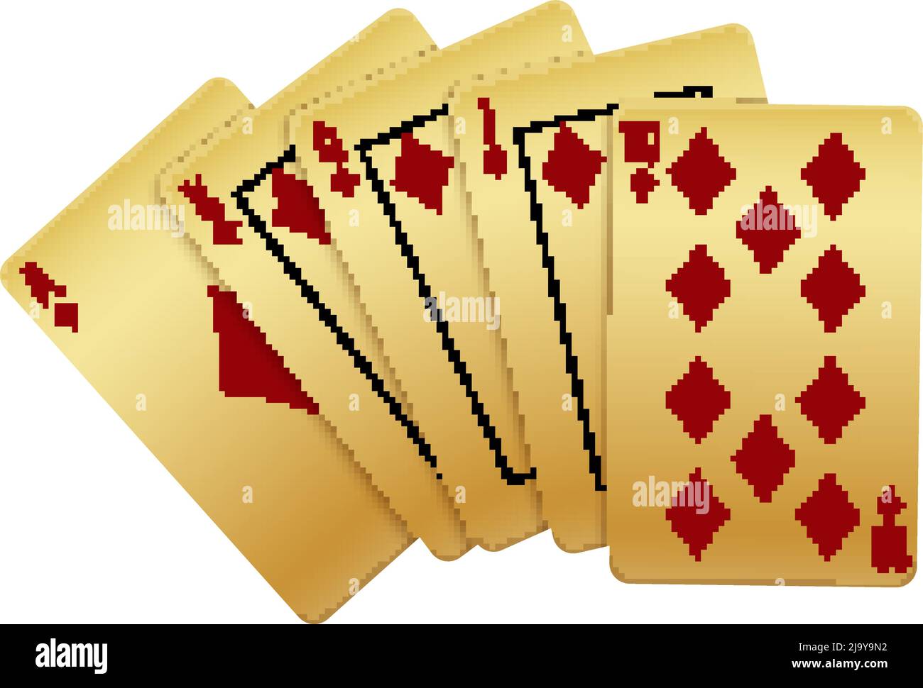 Realistic diamonds playing cards vector illustration Stock Vector Image ...
