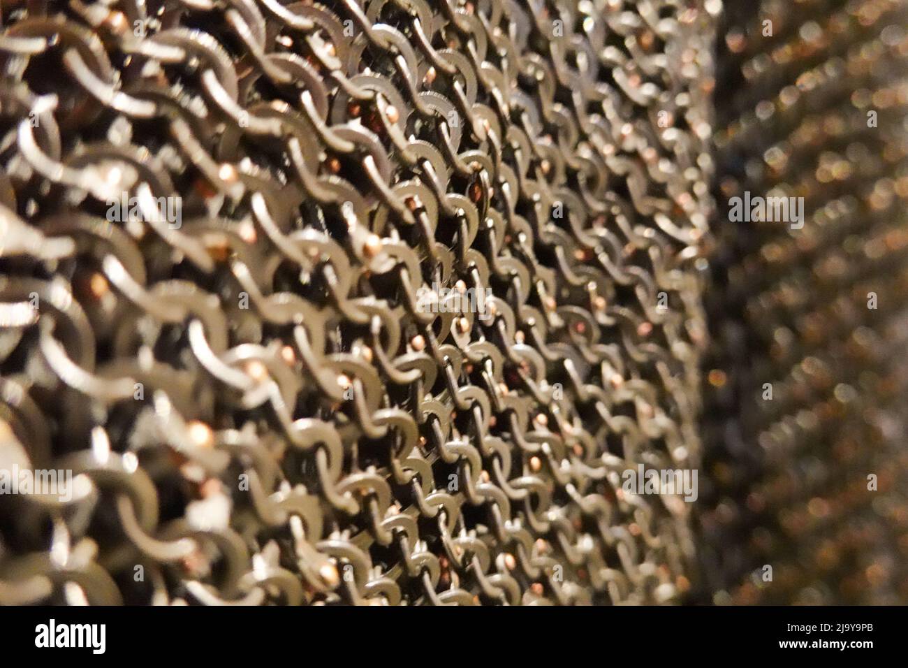 Replica early medieval chainmail Stock Photo - Alamy