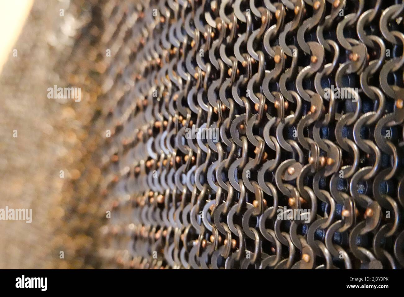 Replica early medieval chainmail Stock Photo - Alamy