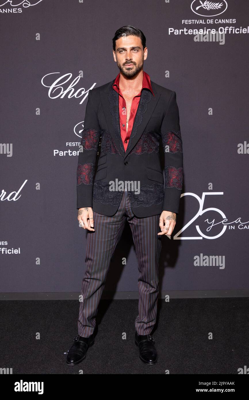 Cannes, France. 25th May, 2022. Michele Marrone attend the Chopard ...