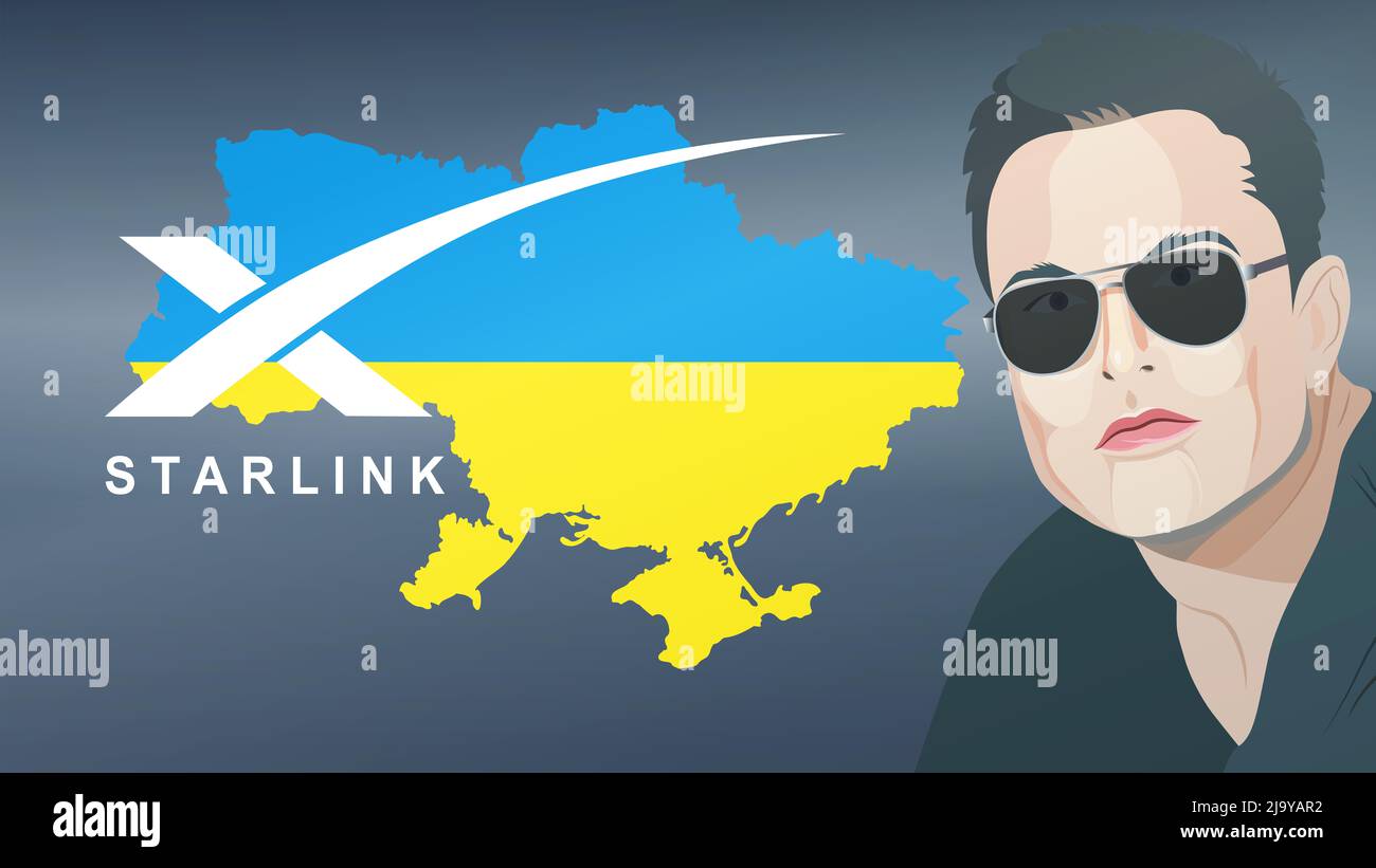 Elon musk starlink ukraine hi-res stock photography and images - Alamy
