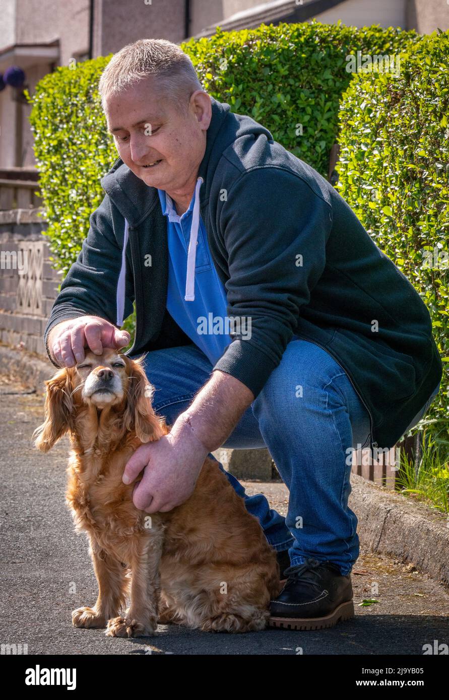 Steven Gallagher, with his dog Skye, from Dreghorn, Ayrshire, is the ...