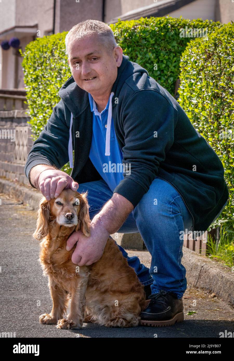 Steven Gallagher, with his dog Skye, from Dreghorn, Ayrshire, is the ...