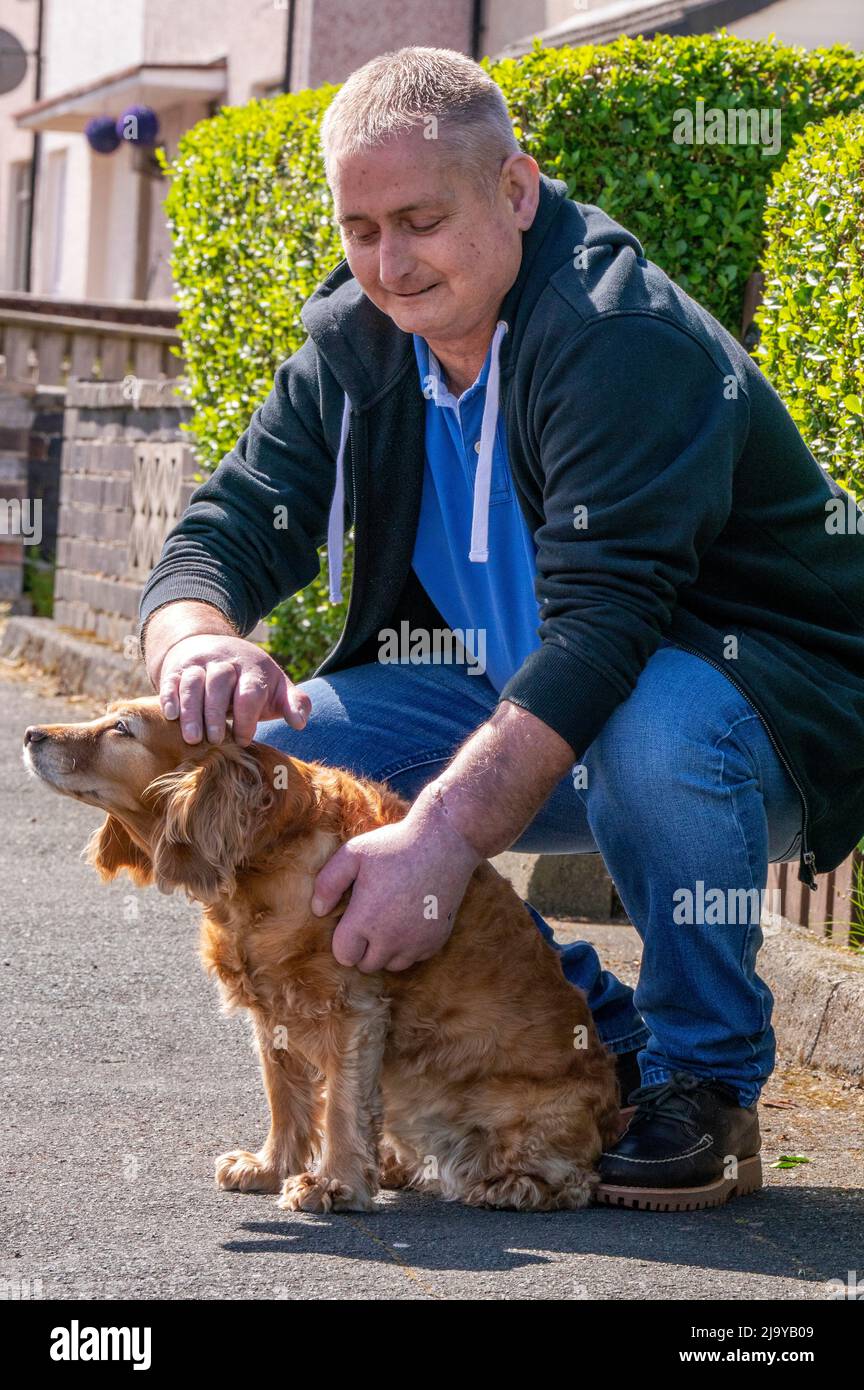 Steven Gallagher, with his dog Skye, from Dreghorn, Ayrshire, is the ...