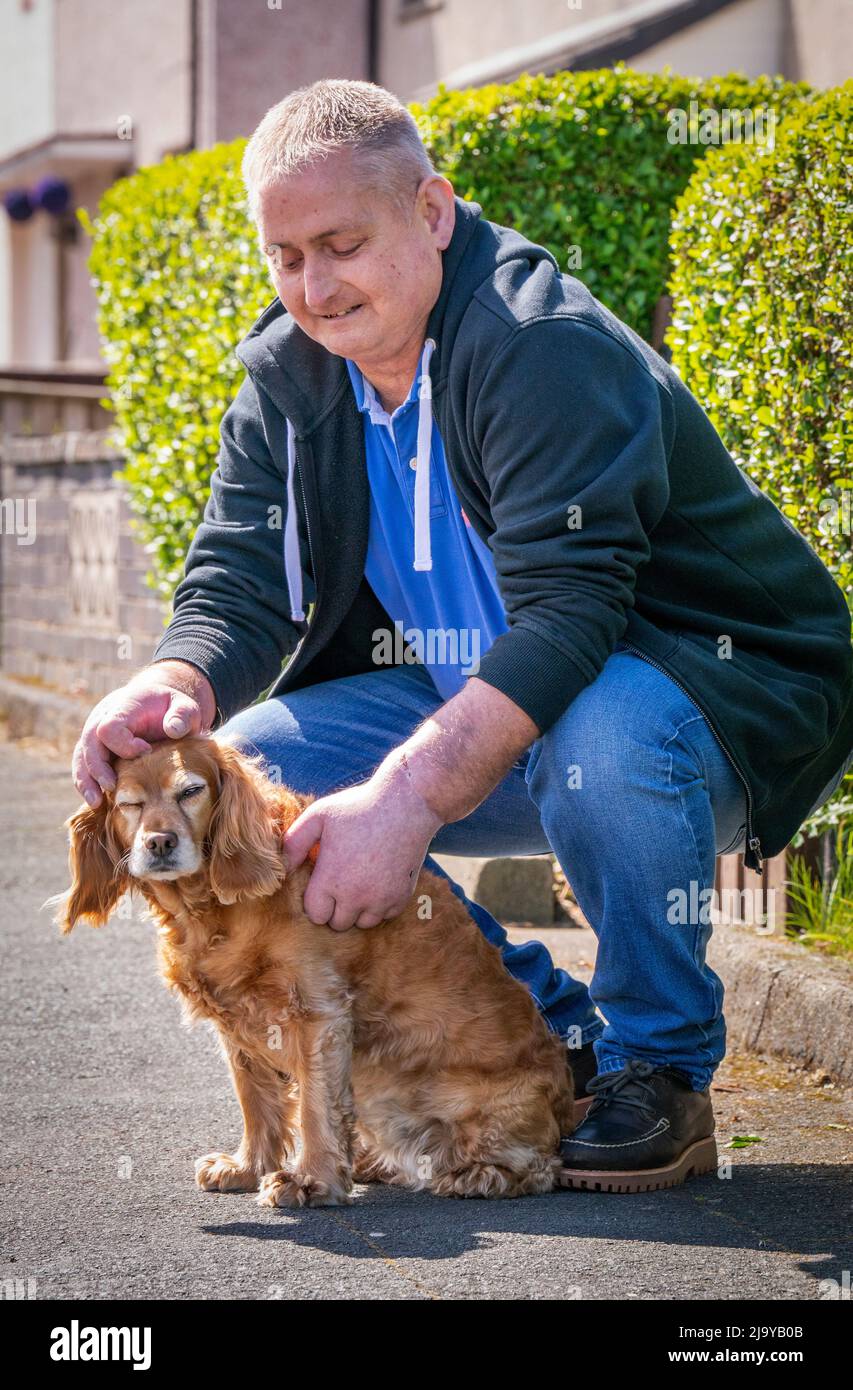 Steven Gallagher, with his dog Skye, from Dreghorn, Ayrshire, is the ...