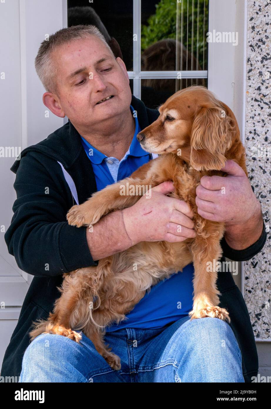 Steven Gallagher, with his dog Skye, from Dreghorn, Ayrshire, is the ...