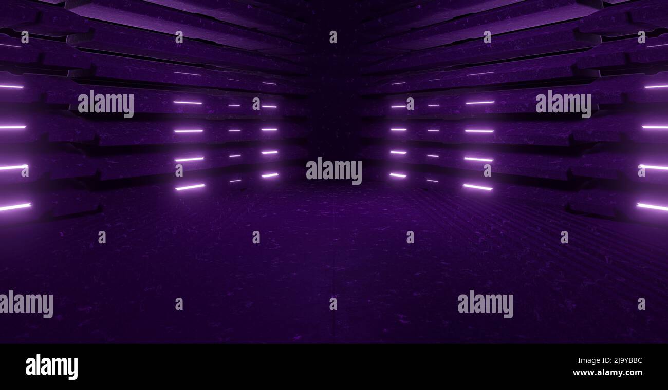 Abstract Scifi Grungy Concrete Grunge Cement Showroom Violet Abstract ...