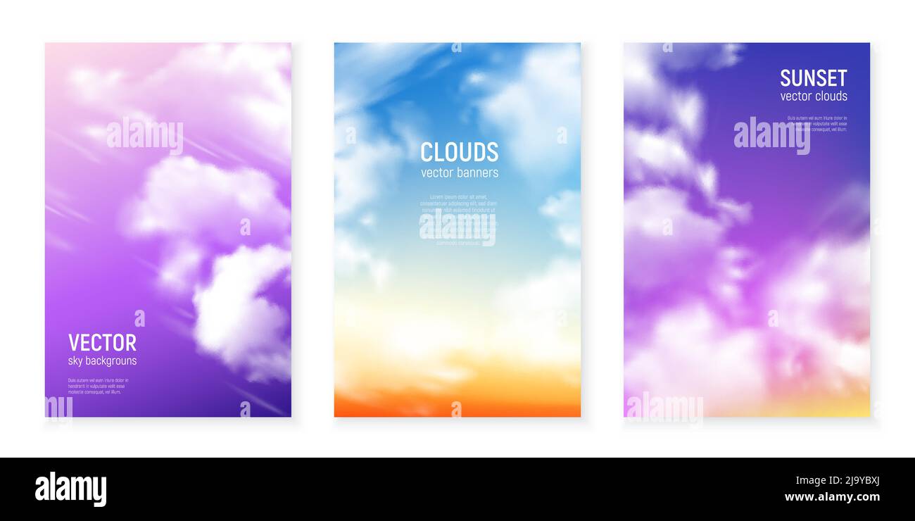 Blue magenta violet sky backgrounds with floating wisps of clouds ...