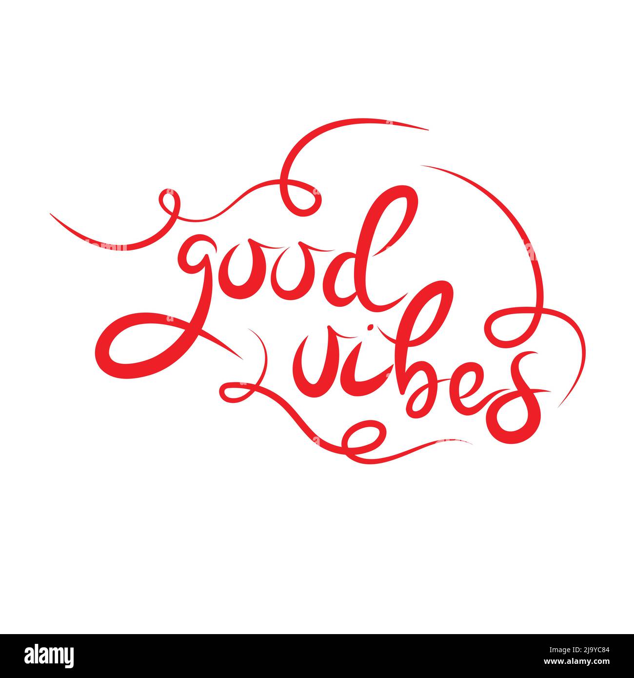 Good vibes hand draw text Stock Vector Image & Art - Alamy