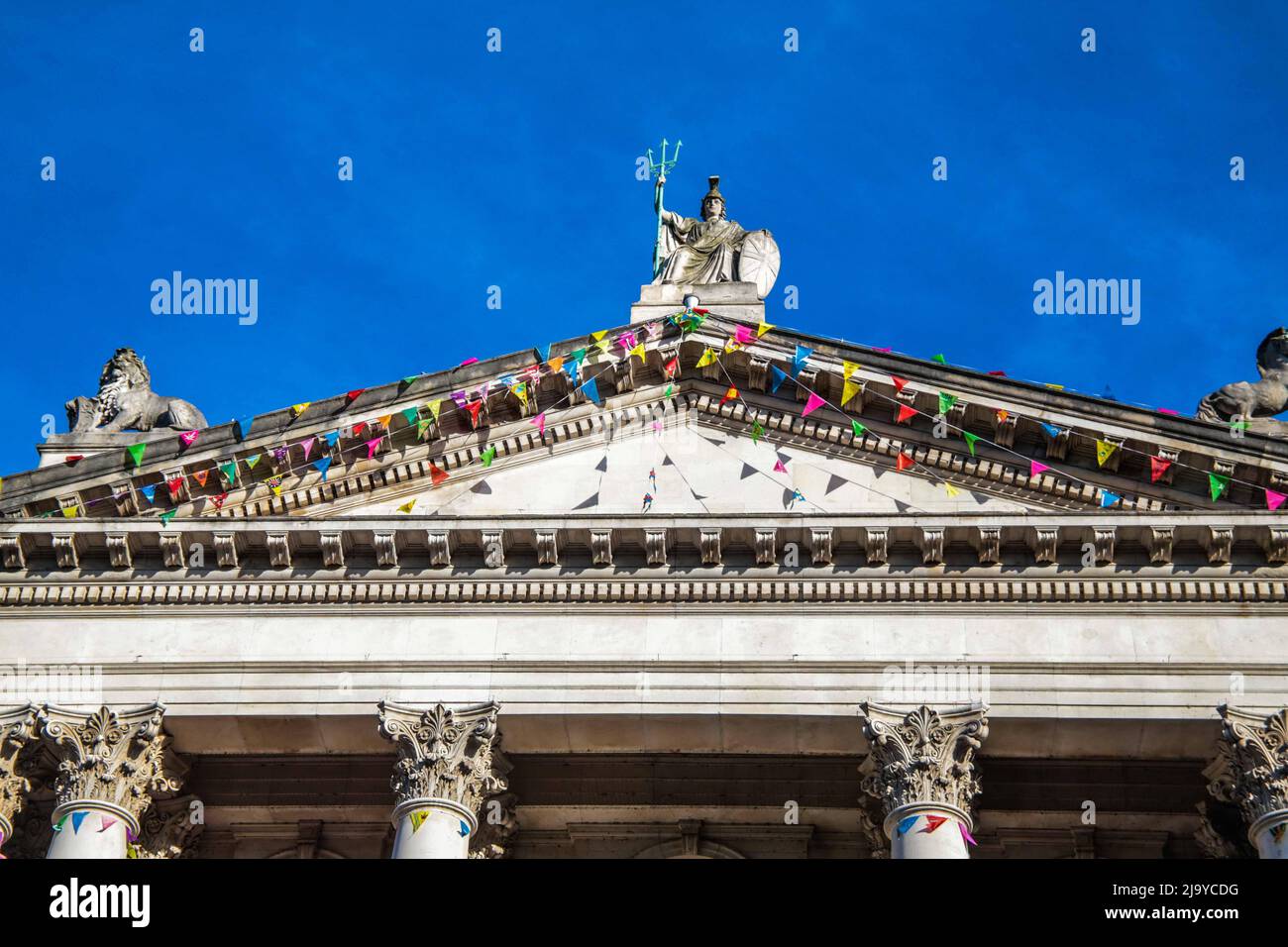 Tate britain covered in colourful bunting hi-res stock photography and ...