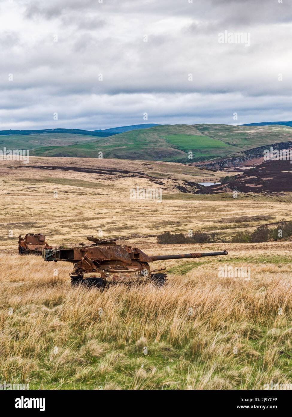 Otterburn ranges in Northumberland, UK with targets Stock Photo - Alamy