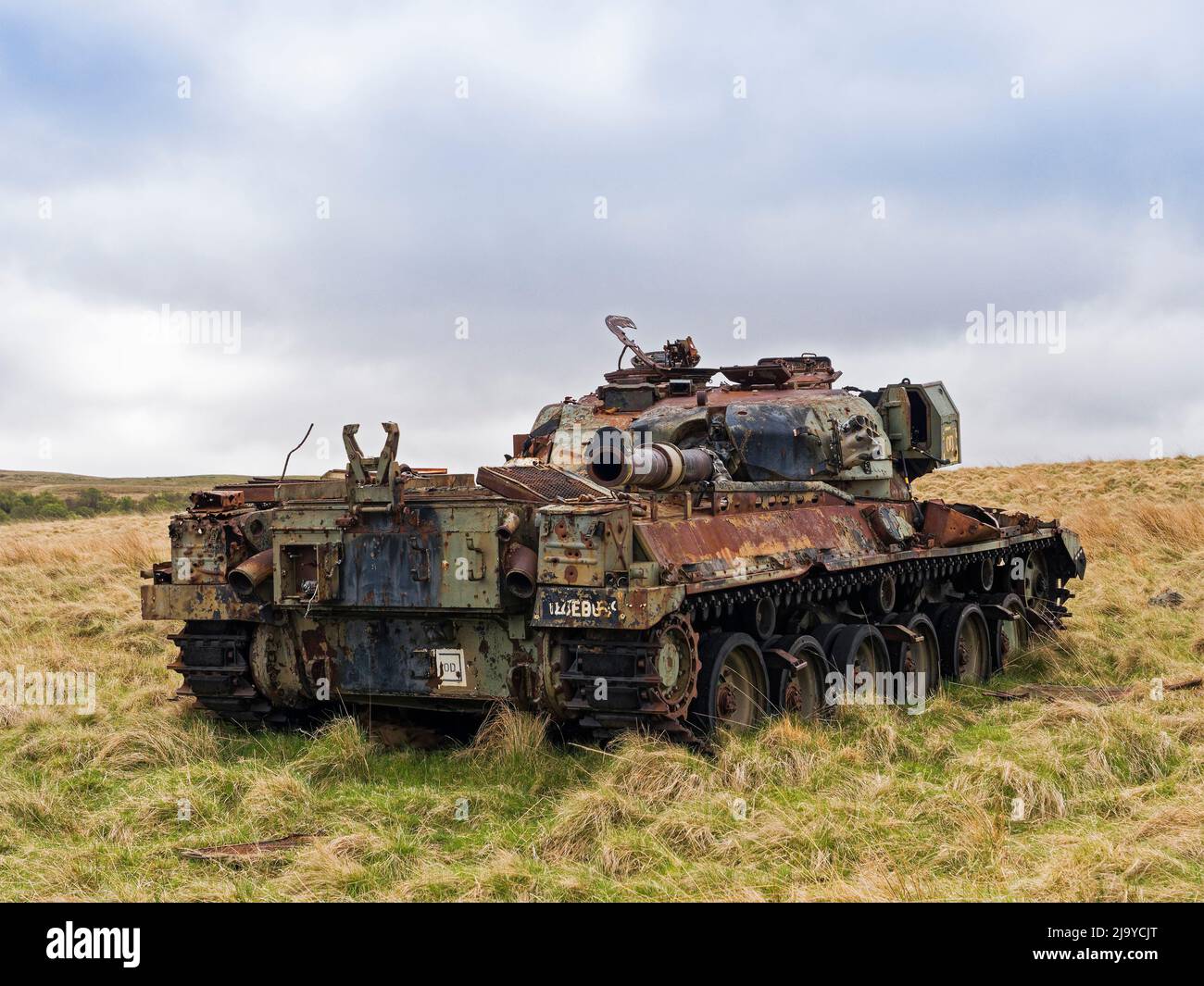 Otterburn ranges in Northumberland, UK with targets Stock Photo - Alamy